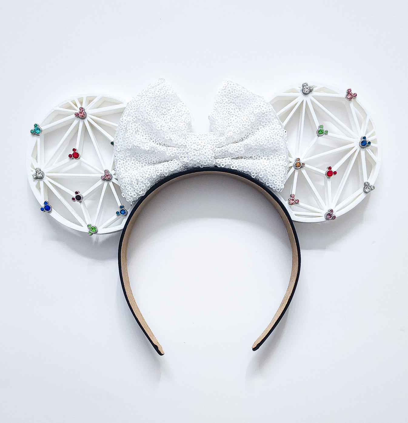 Colorful mouse rhinestone epcot inspired ears – Magic Mountain Ears